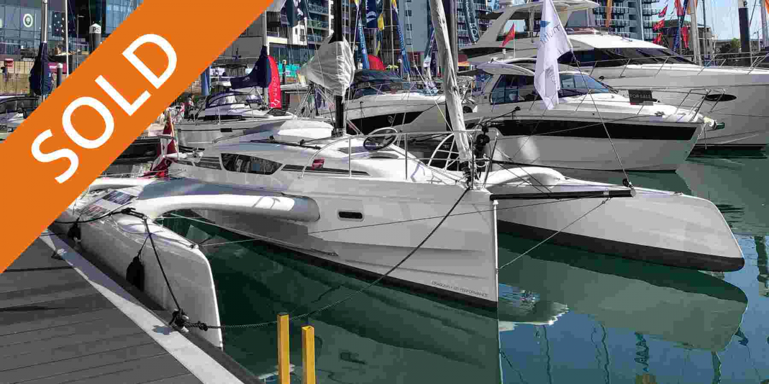 Pre-owned Dragonfly trimarans for sale | Multihull Solutions